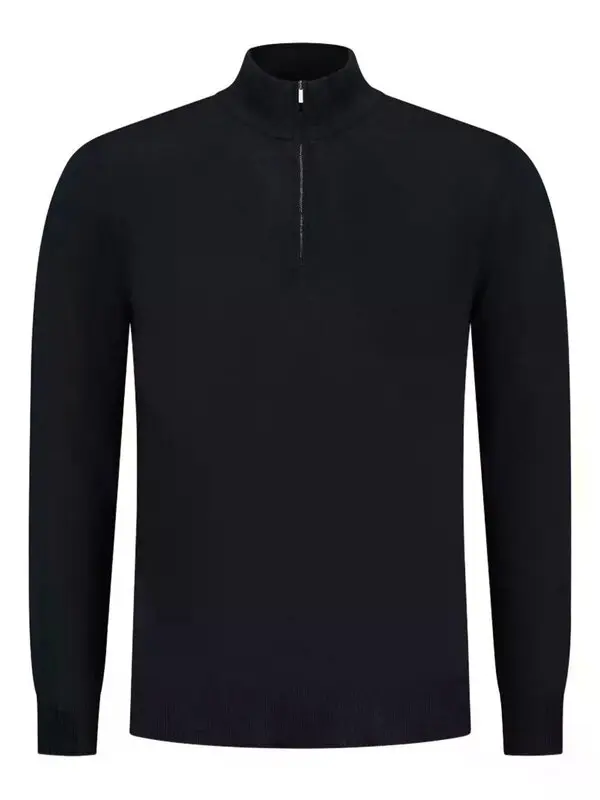 ZANONE Half-zip Sweater - Black