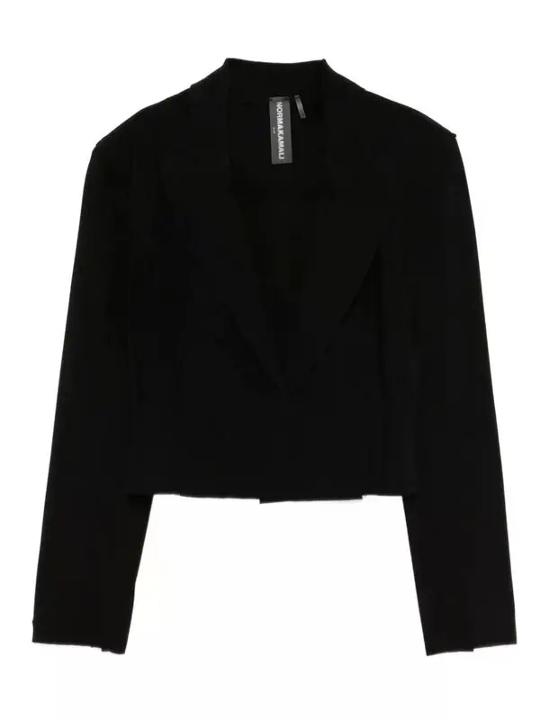 Norma Kamali V-neck Cropped Jacket