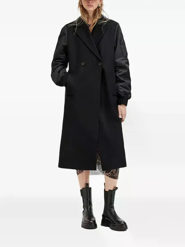 ALLSAINTS Double-breasted Bomber-sleeve Coat
