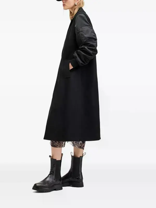 ALLSAINTS Double-breasted Bomber-sleeve Coat