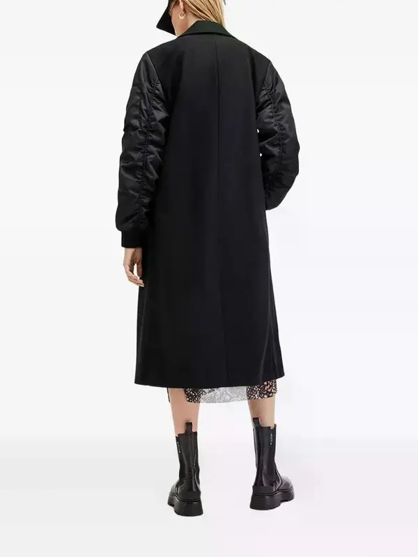 ALLSAINTS Double-breasted Bomber-sleeve Coat