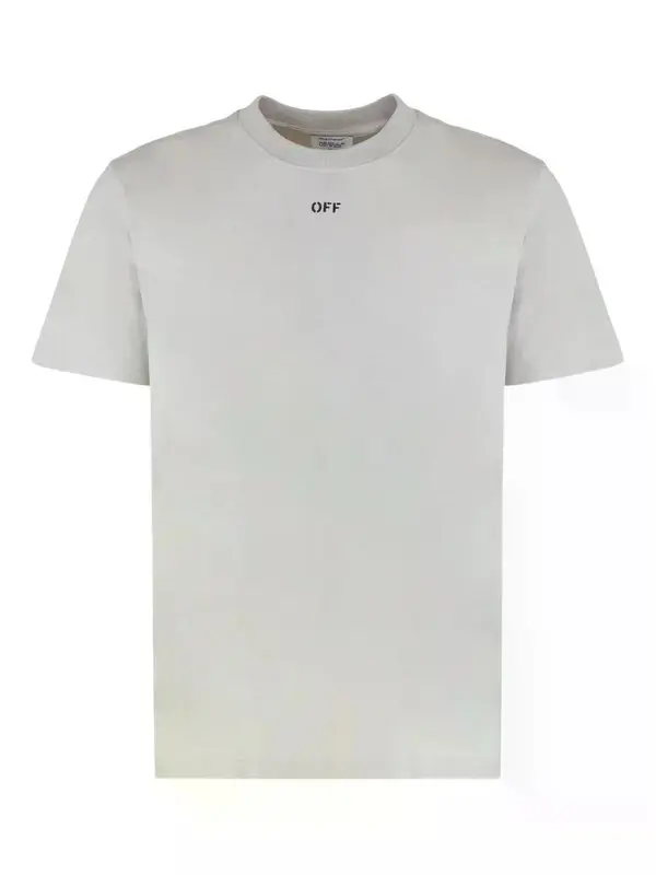 Off-White Ribbed Crew-neck T-shirt