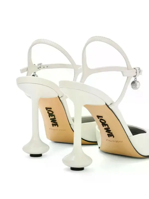 Loewe 90mm Ankle-strap Bulb-heel Pumps