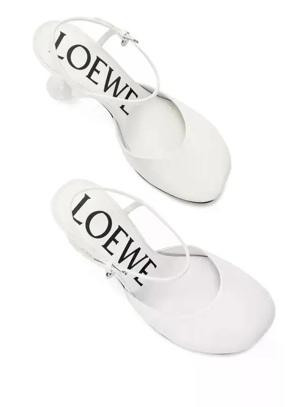 Loewe 90mm Ankle-strap Bulb-heel Pumps