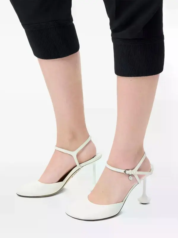 Loewe 90mm Ankle-strap Bulb-heel Pumps