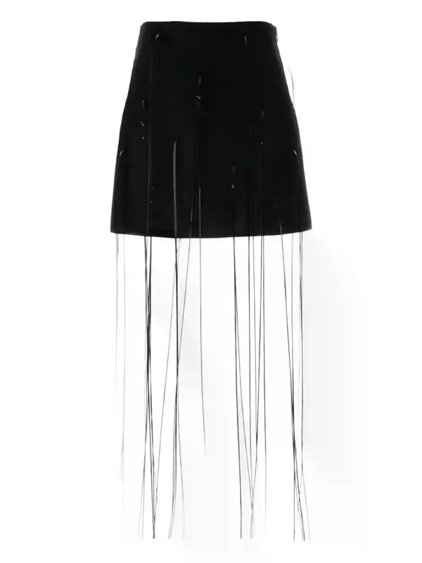 JIL SANDER High-waisted A-line Mini Skirt - Black