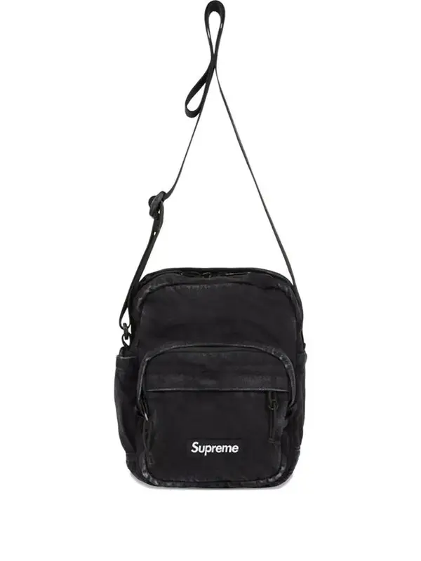 Supreme Denim Shoulder Bag - Black