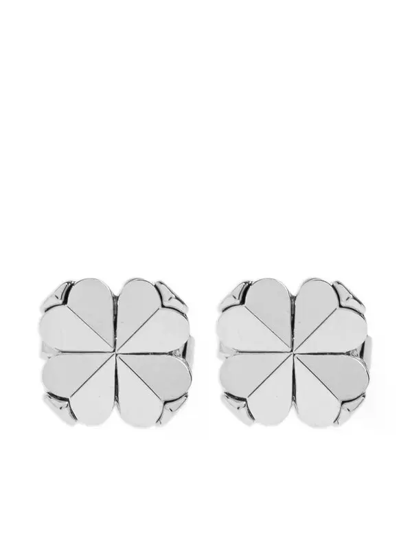 Kate Spade New York Spade Flower Stud Earrings - Silver