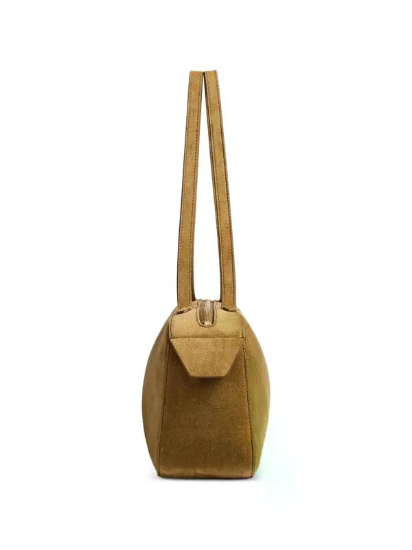 Khaite Simona Suede Shoulder Bag - Neutrals