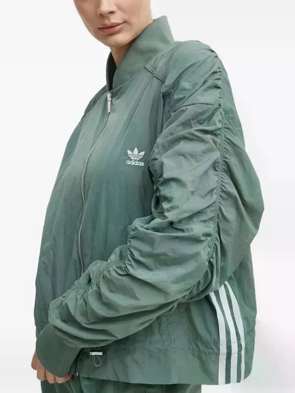 Adidas Gathered-sleeve Bomber Jacket