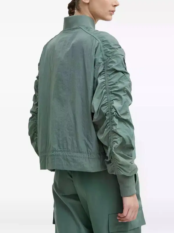 Adidas Gathered-sleeve Bomber Jacket