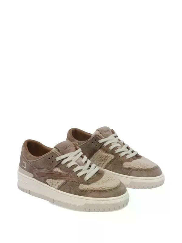 D.a.t.e. Torneo Teddy Suede-leather Sneakers