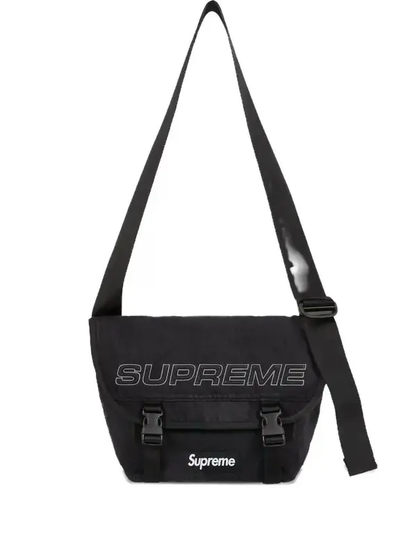 Supreme Denim Shoulder Bag - Black