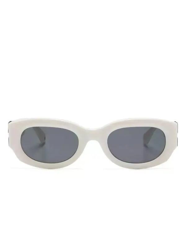 Off-White Palmer Oval Sunglasses - White