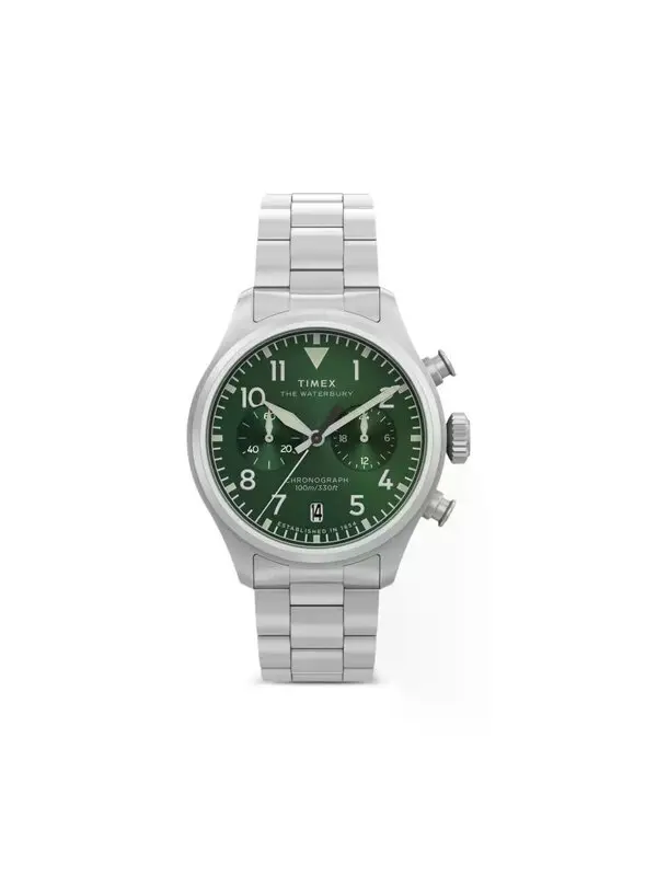 Timex Waterbury Ace 41mm Chronograph Watch - Green