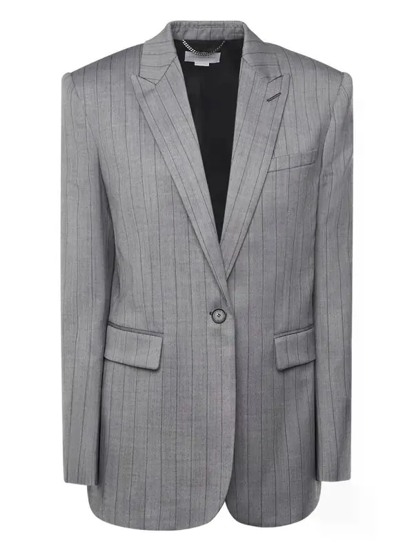Stella McCartney Striped Single-breasted Blazer