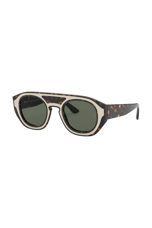 Giorgio Armani Tortoise Rectangle Sunglasses - Green