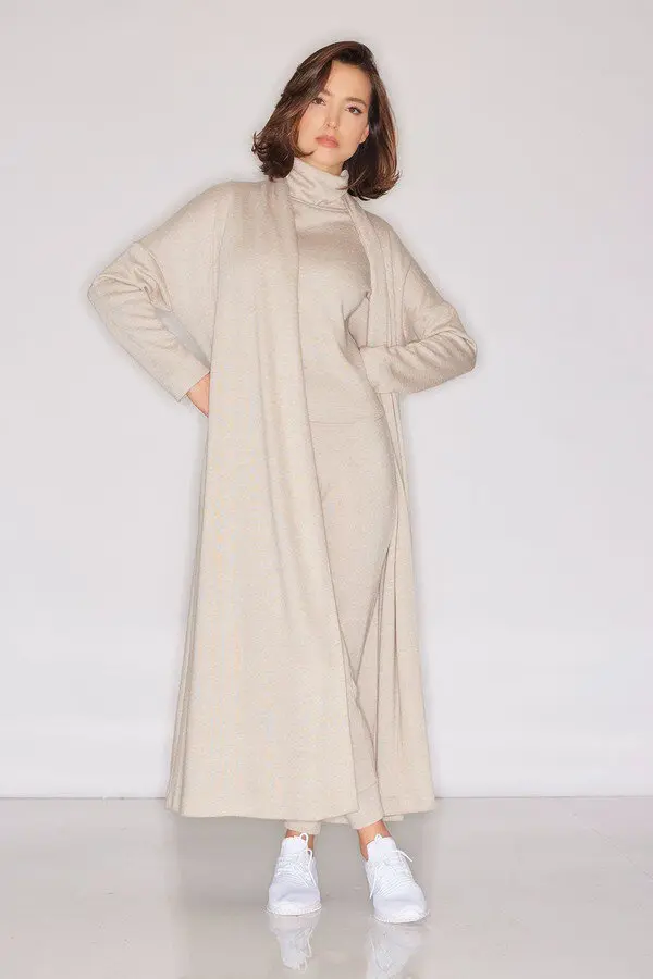 Natori Himalaya Sweater Knit Robe - Neutral