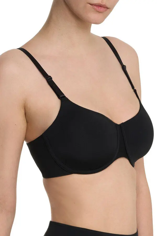 Natori Liquid Smooth Shape Minimizer Bra - Black