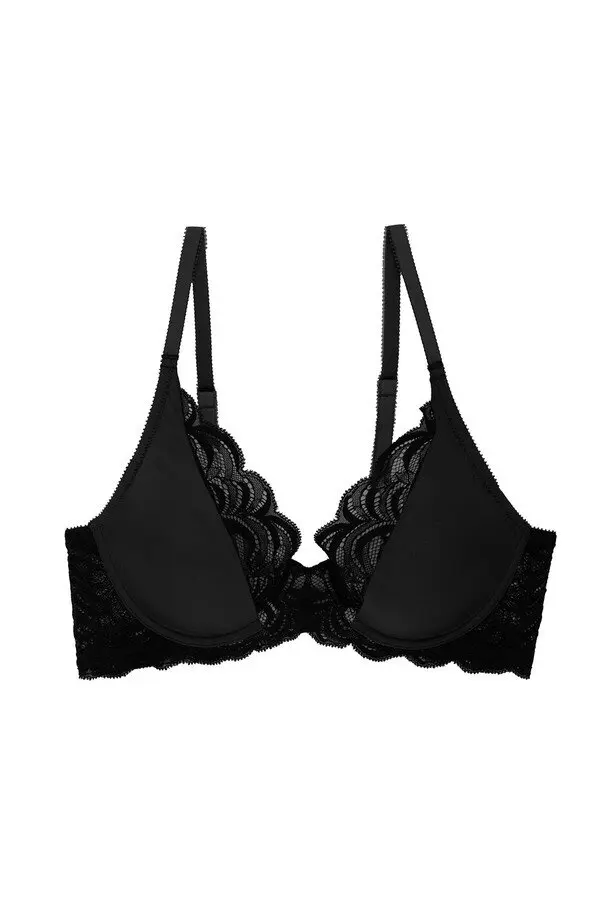 Natori Persuasion Convertible Plunge T-shirt Bra - Black