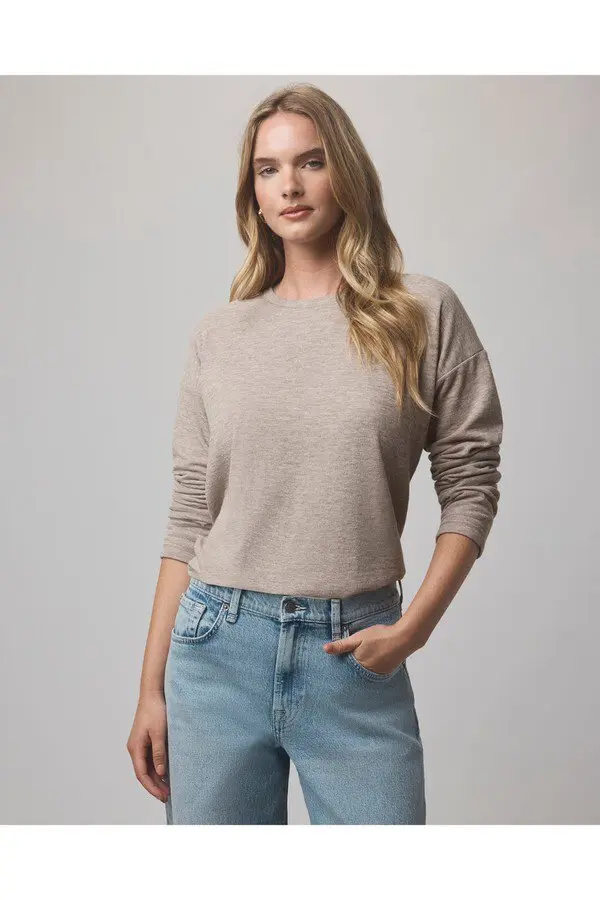 Splendid Callista Long Sleeve Tee - Denim