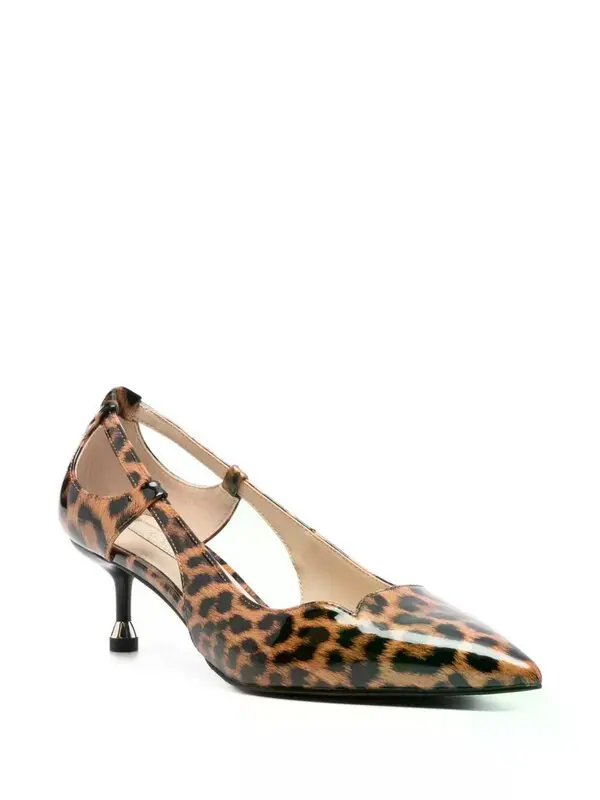 Liu Jo 55mm Leopard-print Cut-out Pumps
