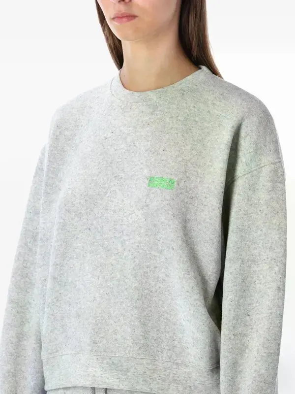 American Vintage Crew-neck Embroidered Sweatshirt