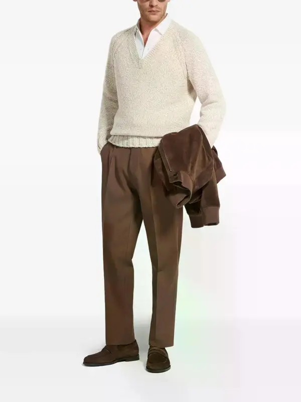 Zegna Pleated Side-pocket Trousers