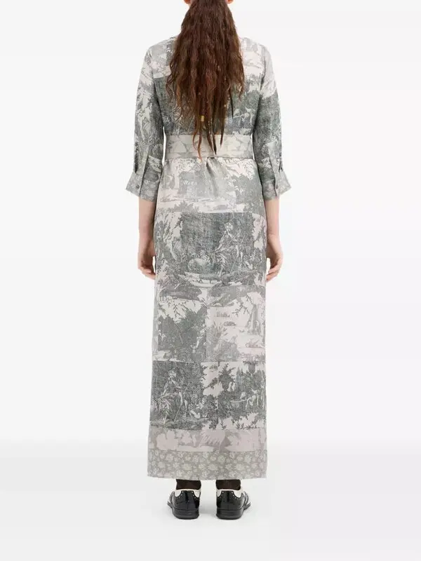 PIERRE-LOUIS MASCIA Landscape-print Maxi Dress
