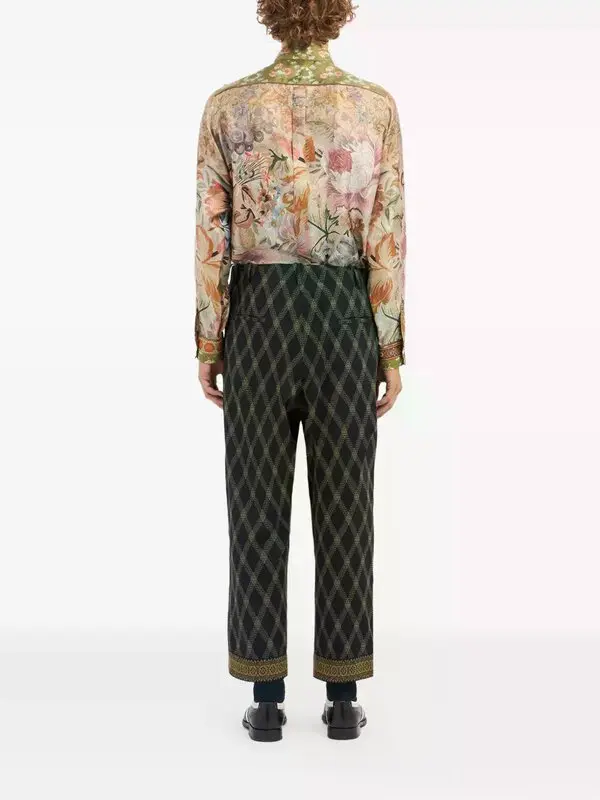 PIERRE-LOUIS MASCIA Diamond-pattern Trousers