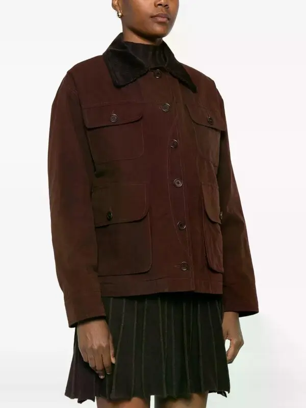 Aspesi Corduroy-collar Buttoned Jacket