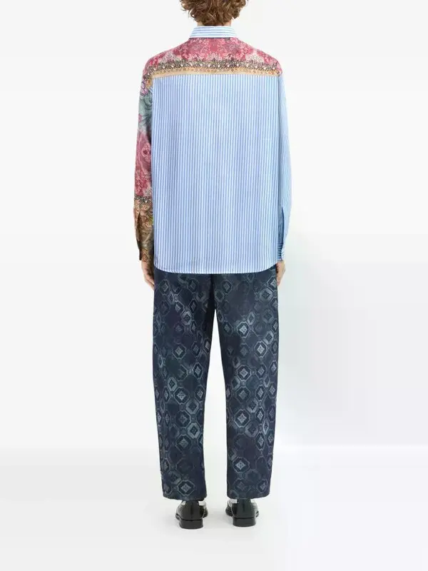 PIERRE-LOUIS MASCIA Patchwork Shirt