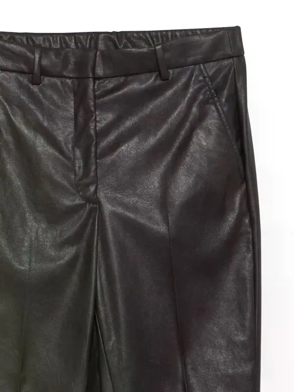 Incotex Faux-leather Pants