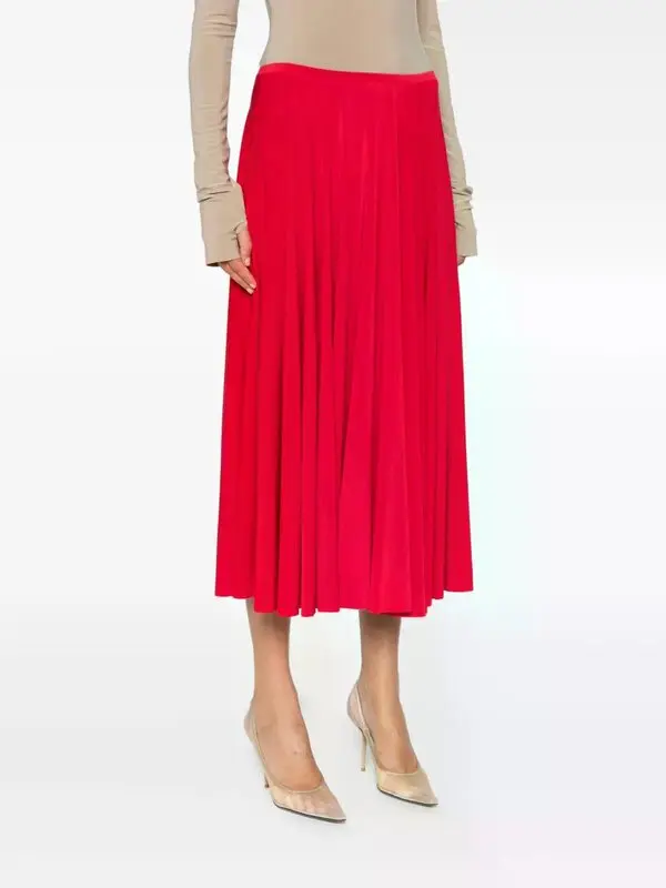 Norma Kamali Pleated Midi Skirt
