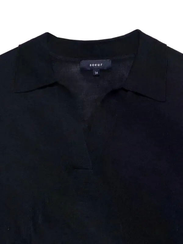 Soeur Polo-neck Sweater - Blue