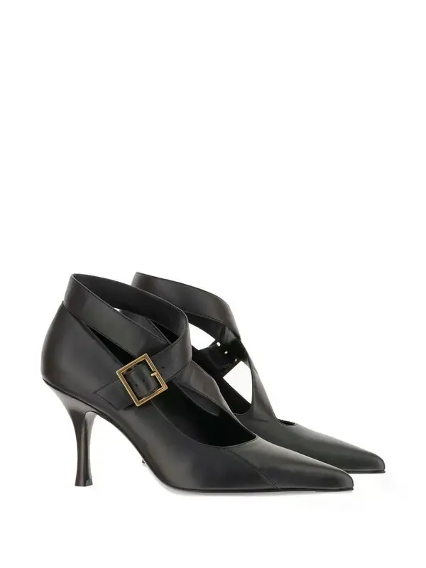 Khaite 85mm Leather Heeled Pumps