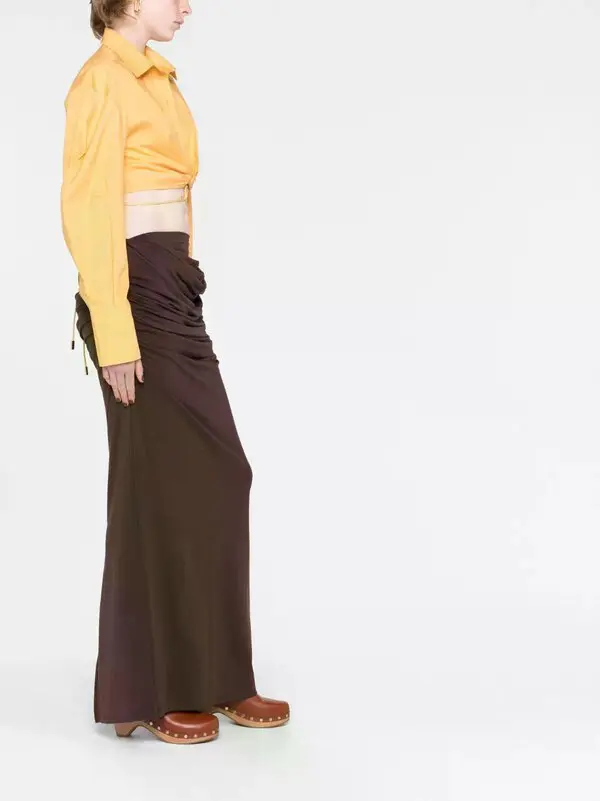 Jacquemus La Chemise Plidao Cropped Shirt