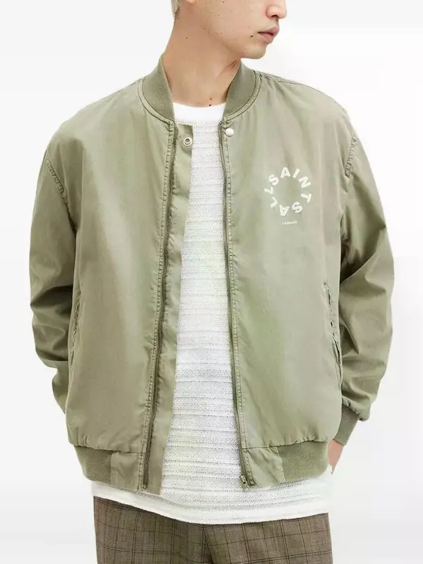 ALLSAINTS Circular Logo Bomber Jacket