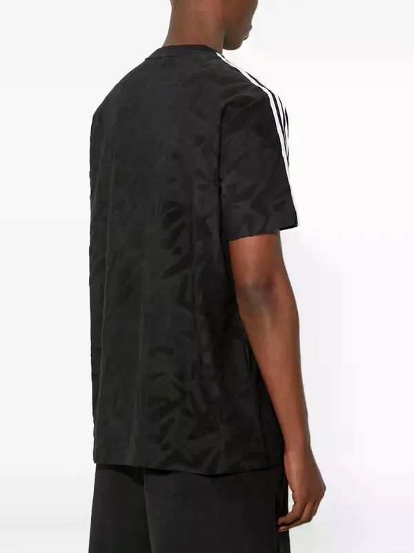 Adidas Three-stripe Abstract-print T-shirt