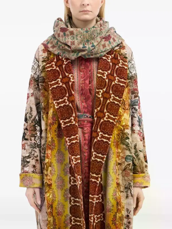 PIERRE-LOUIS MASCIA Geometric-pattern Fringed-edges Scarf