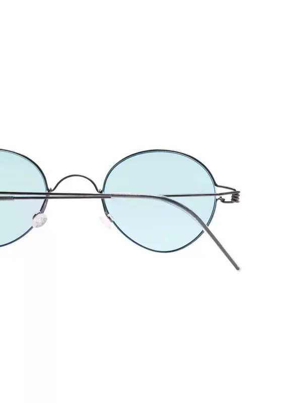 LINDBERG 8224 Titanium Oval-frame Sunglasses