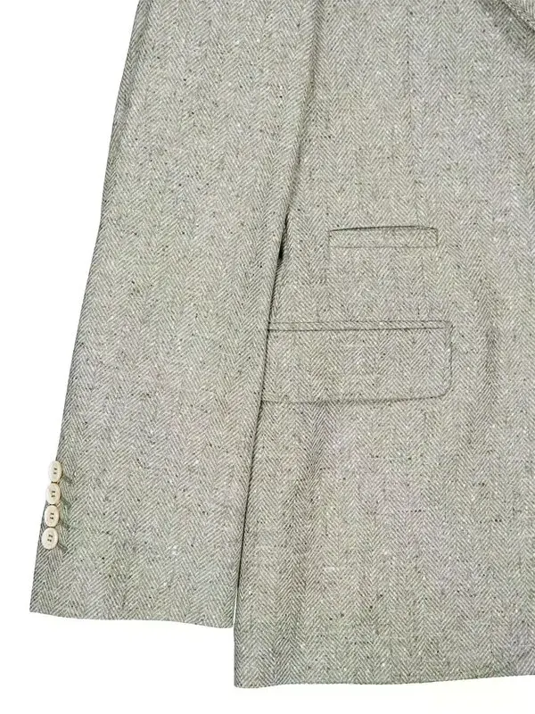 Brunello Cucinelli Herringbone Blazer - Grey