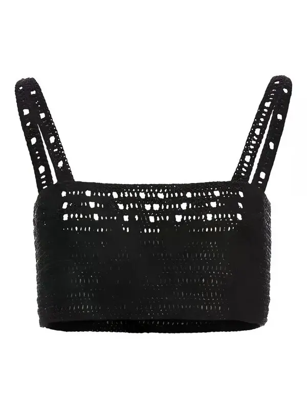 Magda Butrym Crochet Knit Cropped Top