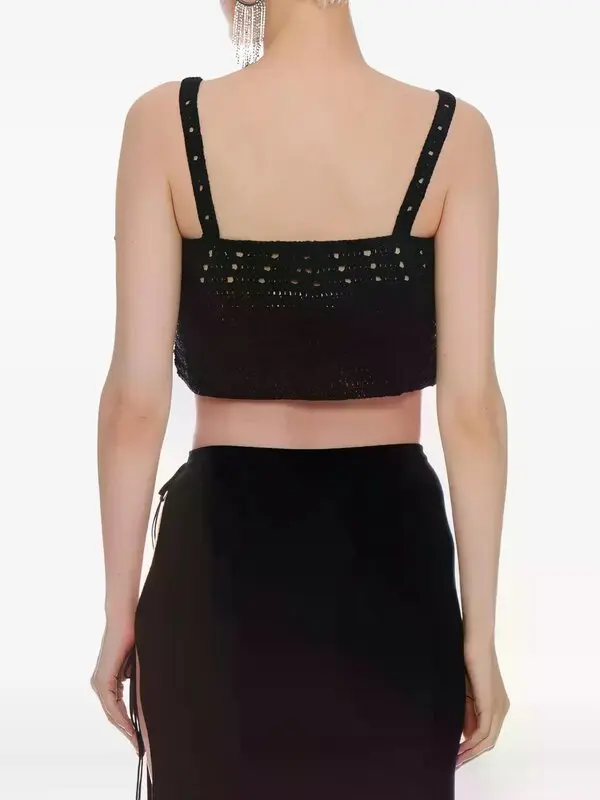 Magda Butrym Crochet Knit Cropped Top