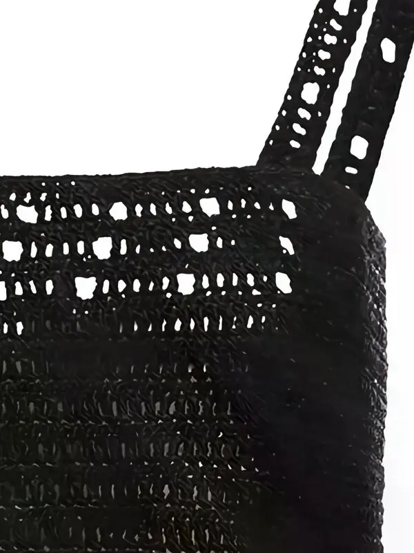 Magda Butrym Crochet Knit Cropped Top