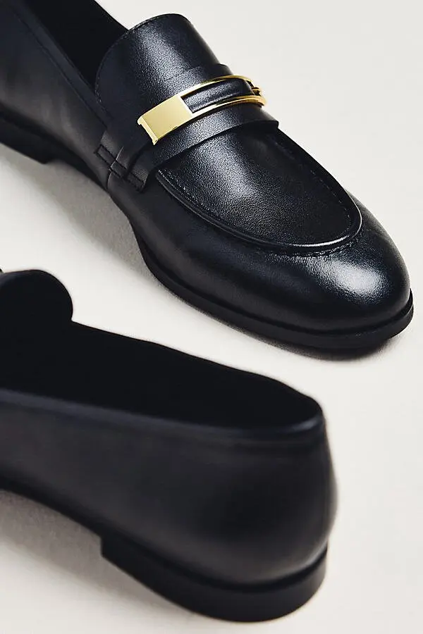 Jeffrey Campbell Hardware Loafers - Black Gold