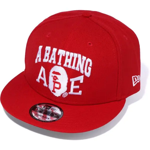 BAPE New Era Snapback Cap - Red
