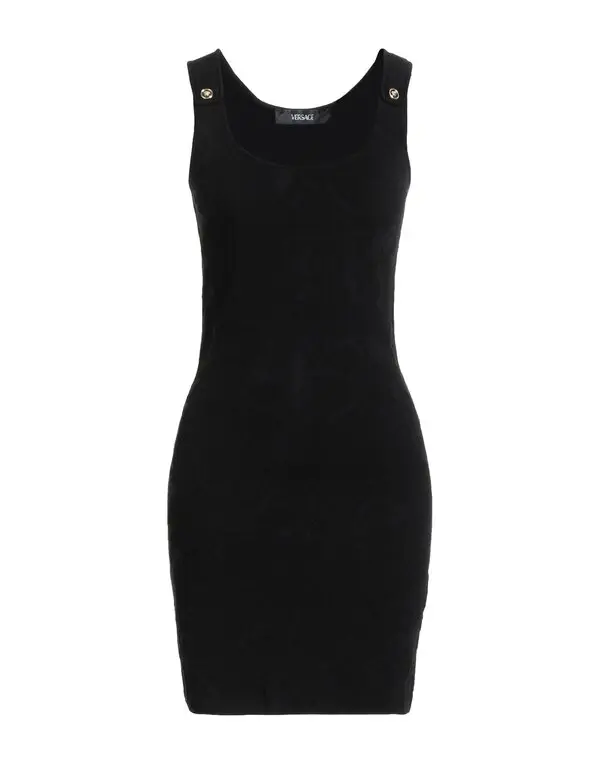 Versace Mini Dress In Viscose, Cotton, And Polyester