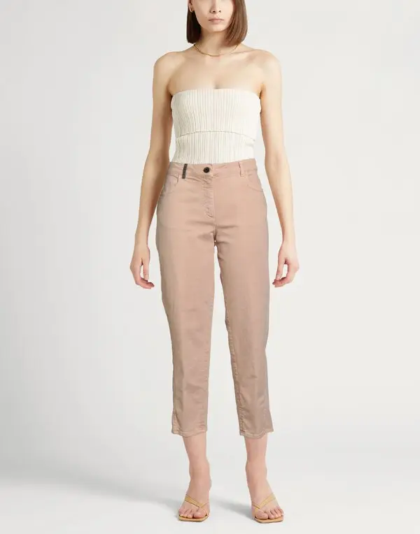 Peserico Cotton Stretch Jeans - Beige