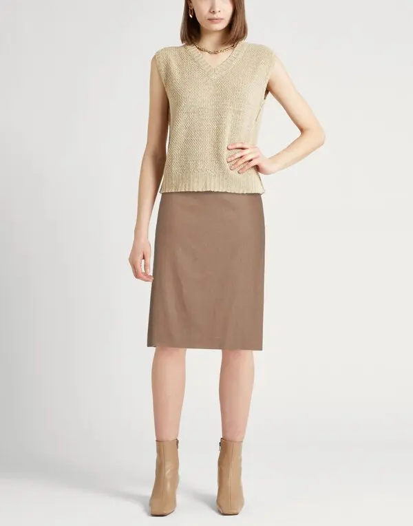 Peserico Virgin Wool Blend Midi Skirt